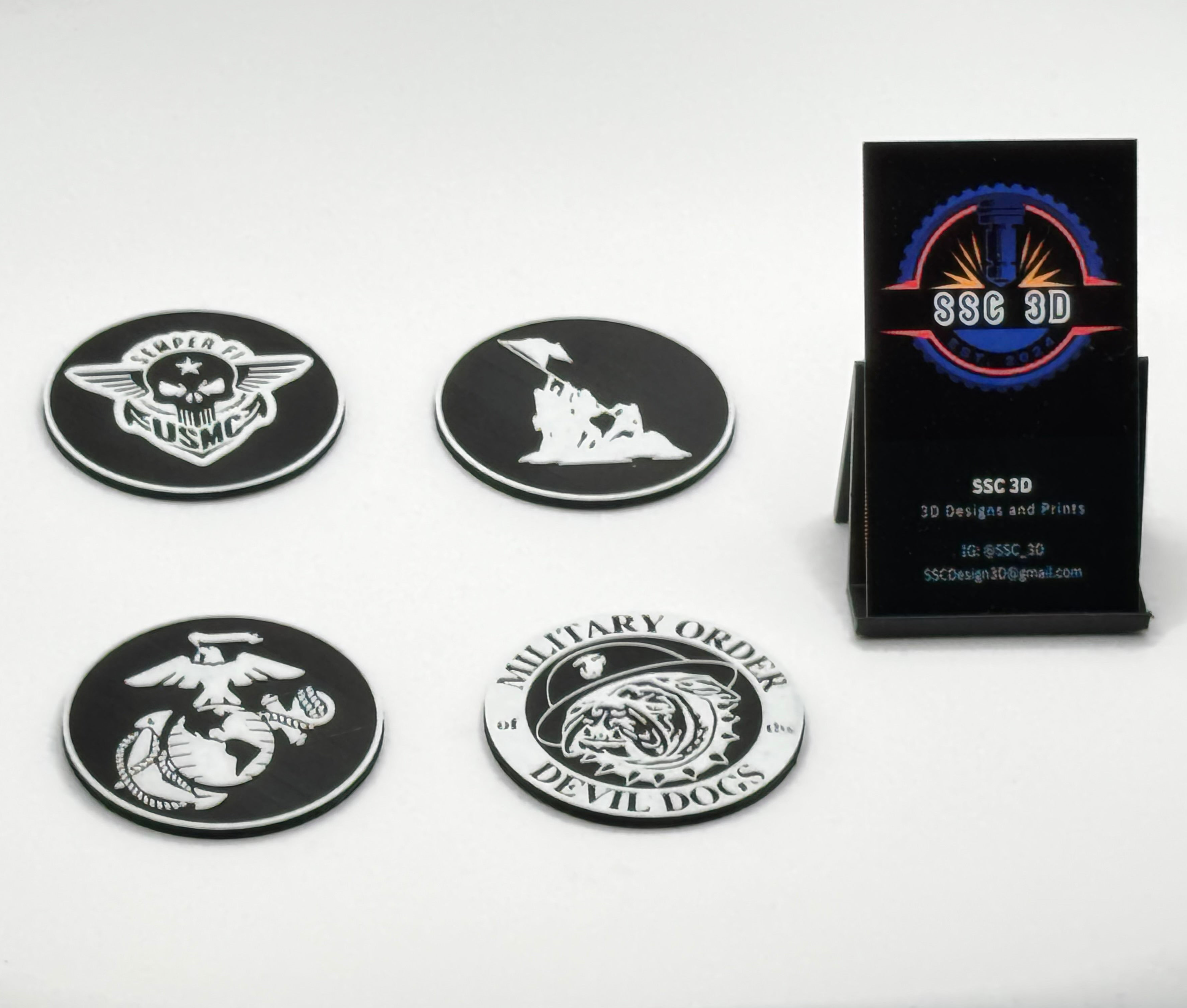 🦅 SSC 3D Custom Air Vent Covers – USMC Military Collection 🇺🇸(6 pack 4